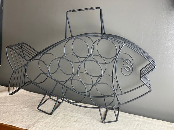 Mid Century Modern Fish Wine Rack in the Style of Fredrick | Etsy