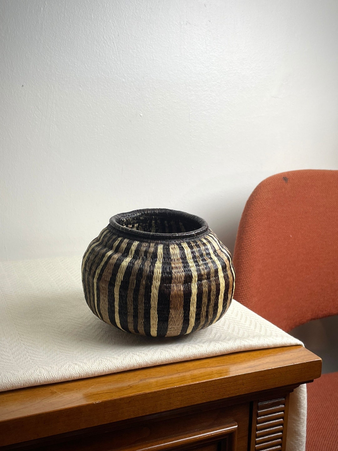 Vintage Naguala & Chunga Palm Native Rainforest Woven Basket From ...