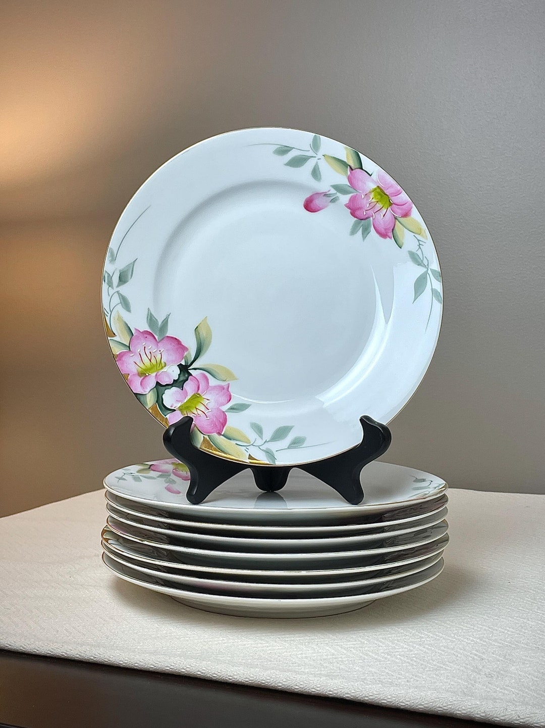 Antique Noritake 10" Inch Dinner Plates Set 8, Fine Japanese Porcelain ...