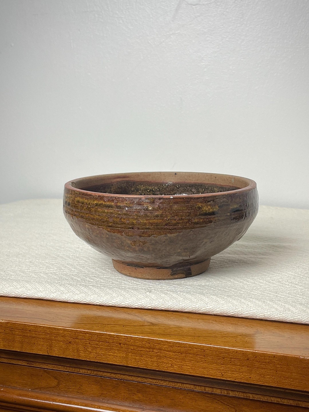 Modernist Studio Art Pottery Rustic Stoneware Bowl 6.25 Inch Cornwall ...