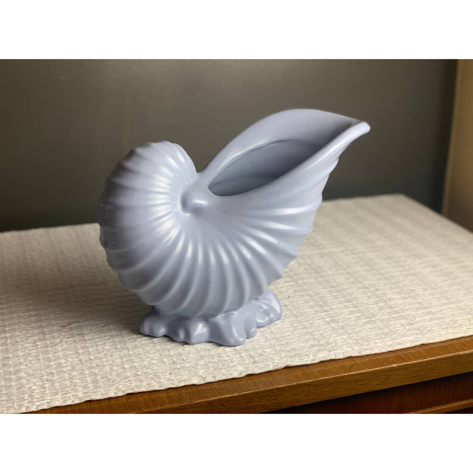 RARE 1946 Haeger Pottery Large Nautilus Conch Shell Indoor Planter ...