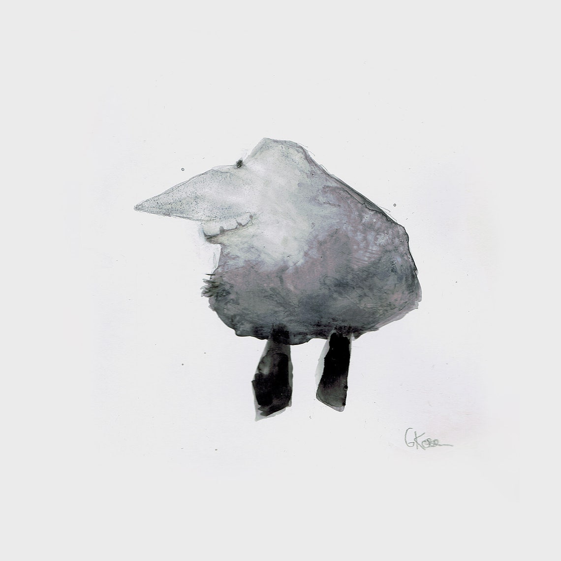 Hand Drawing in DIN A-4 Format (approx. 11.7 X 8.3 Inches), Ink Drawing ...