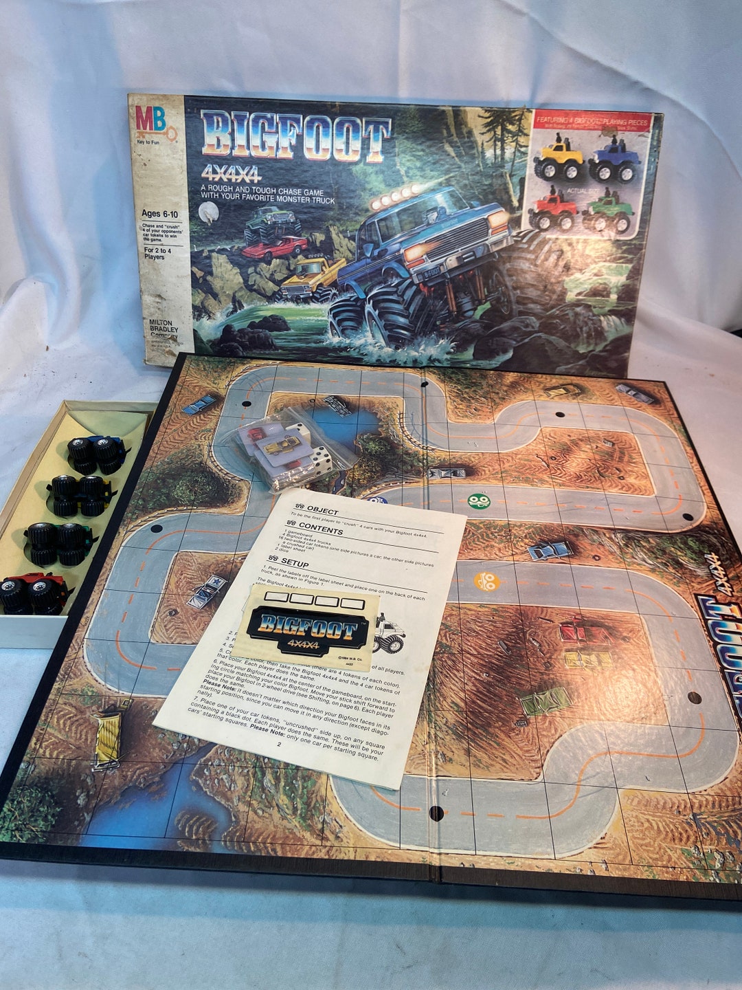 Vintage 1984 Milton Bradley Big Foot Board Game Complete - Etsy