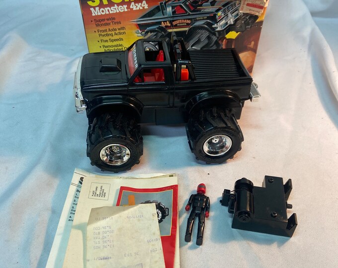 Vintage 1984 Schaper Stomper Monster 4x4 Truck Black Complete W/ Box - Etsy