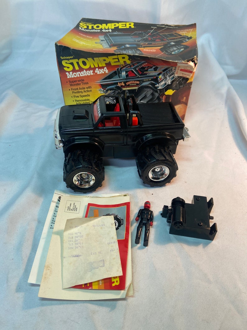Vintage 1984 Schaper Stomper Monster 4x4 Truck Black Complete - Etsy