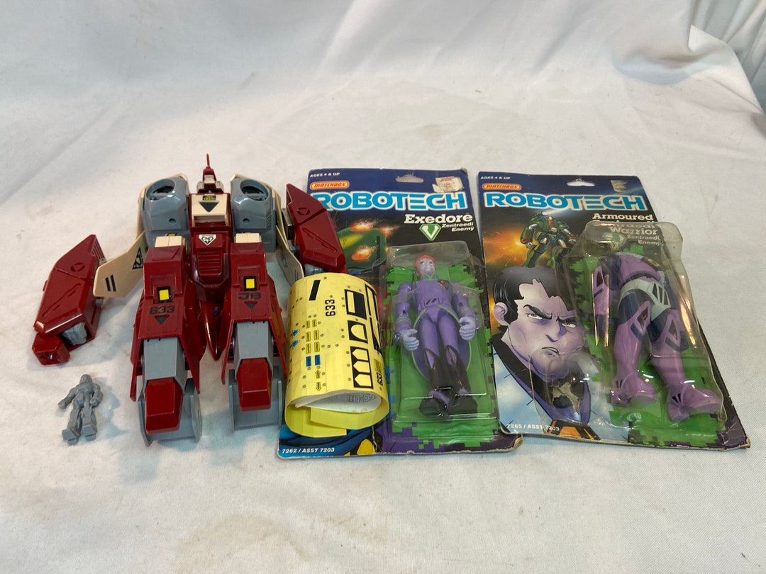 Vintage 1980s Matchbox Robotech Red Alpha Fighter Exedore - Etsy