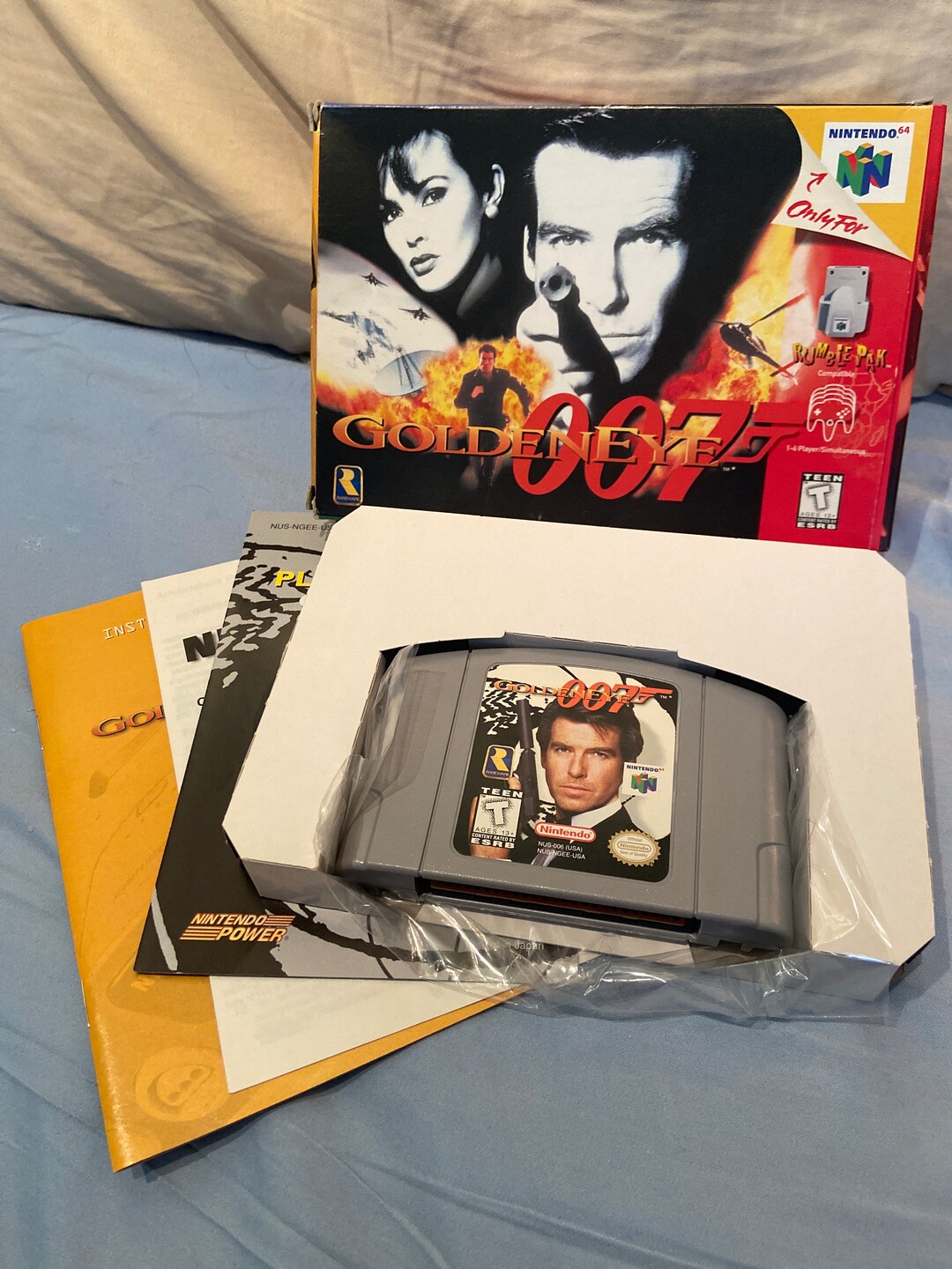 Nintendo 64 N64 007 Goldeneye Game Cartridge W/ Box Paperwork - Etsy