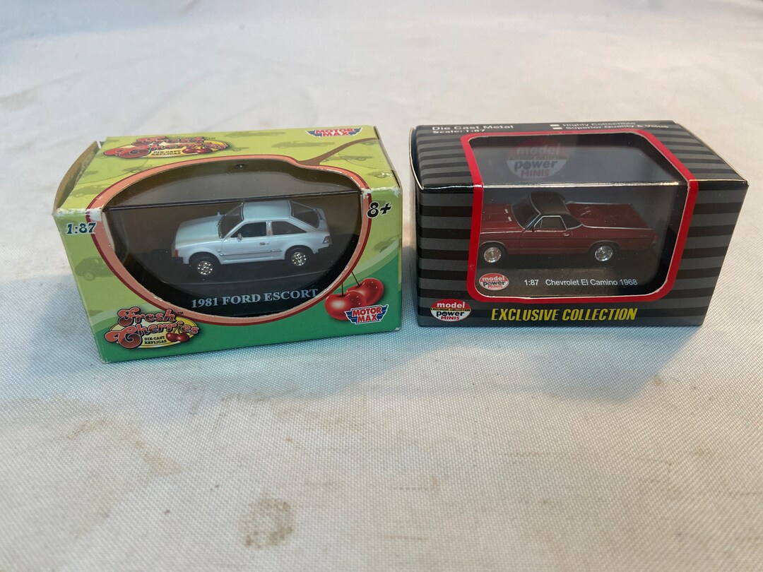 Motor Max Model Power HO 1/87 Ford Escort Chevrolet El Camino NOS - Etsy