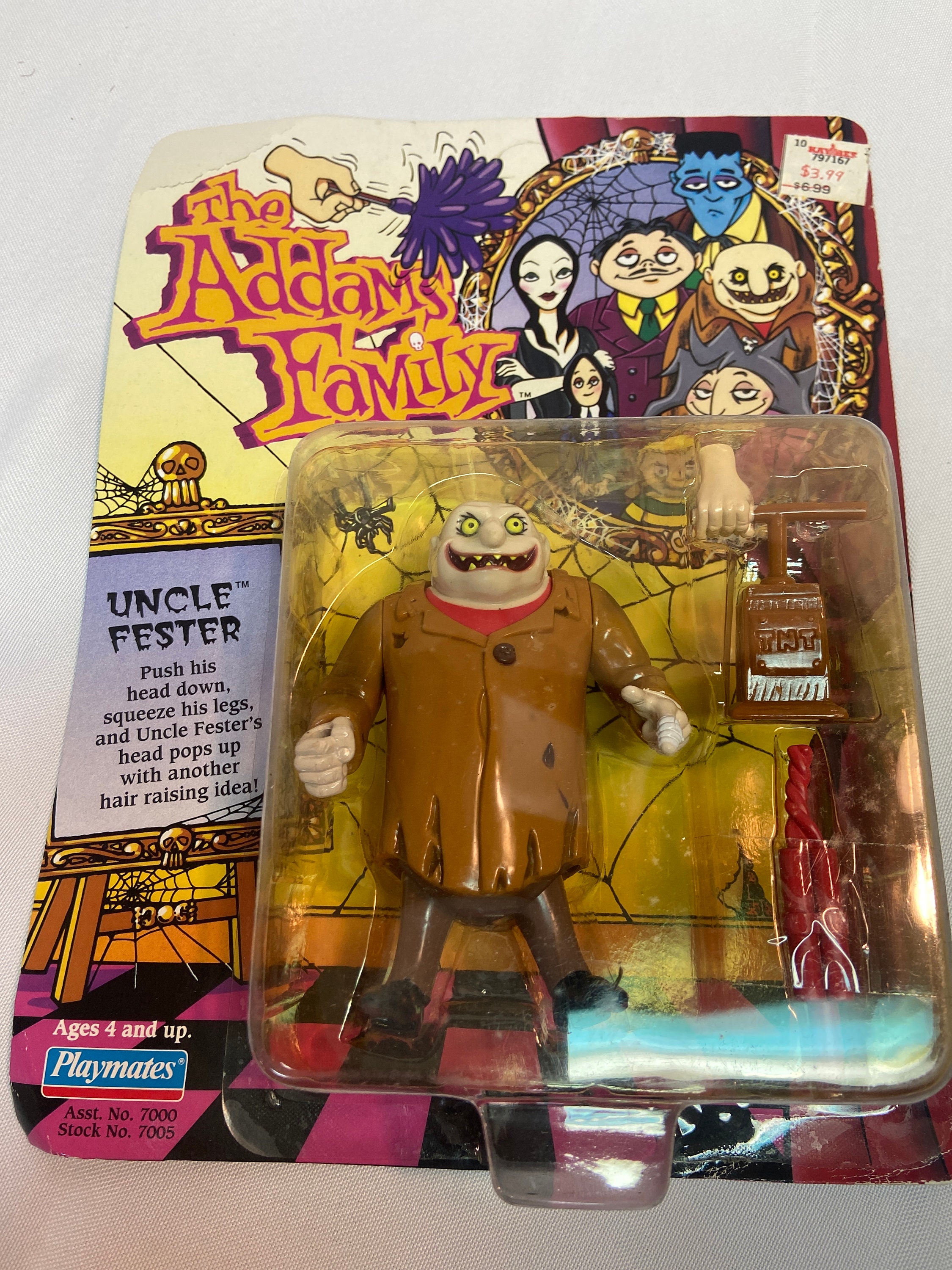 Vintage 1992 Playmates the Addams Family Uncle Fester Action Figure ...