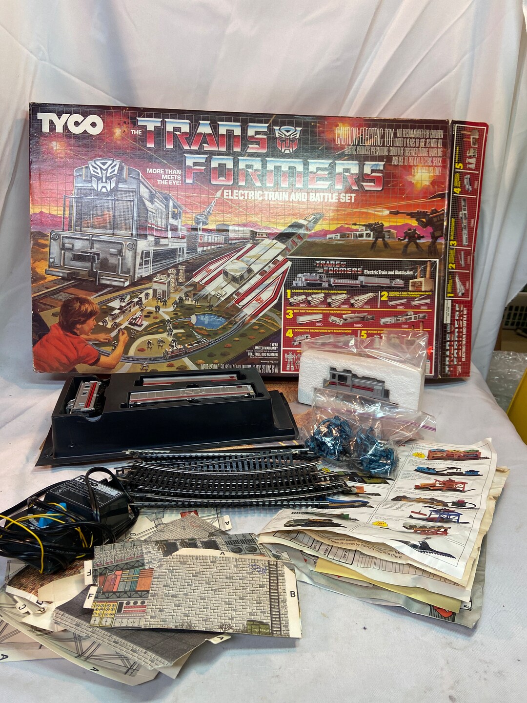 Vintage 1985 Tyco Trans Formers Transformers HO Electric Train Battle ...