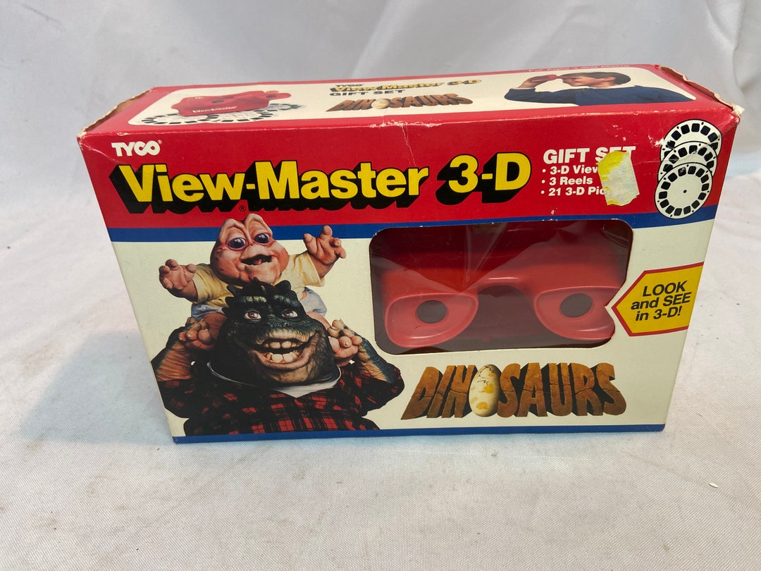 Vintage 1992 Tyco View-master 3-D Viewer Gift Set Dinosaurs Sealed - Etsy