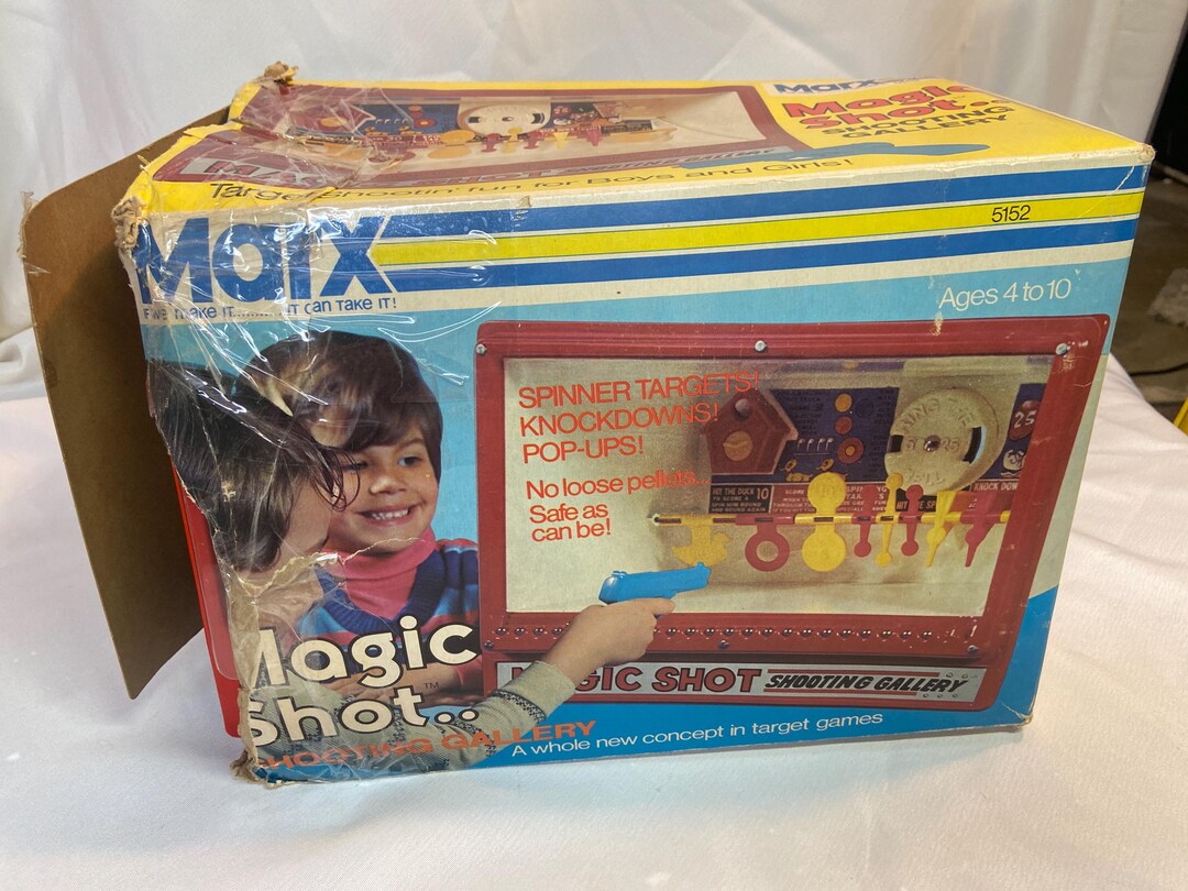 Vintage 1973 Marx Magic Shot Shooting Gallery W/ Box - Etsy