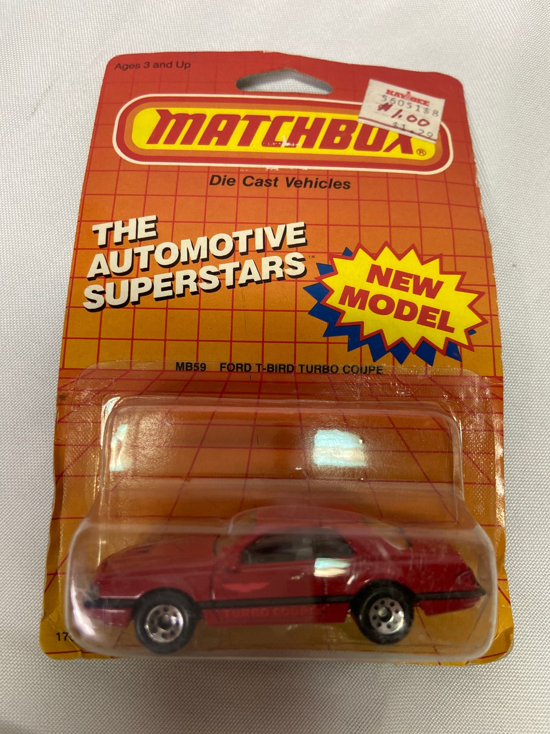 Vintage 1987 Matchbox Ford T-bird Turbo Coupe - Etsy