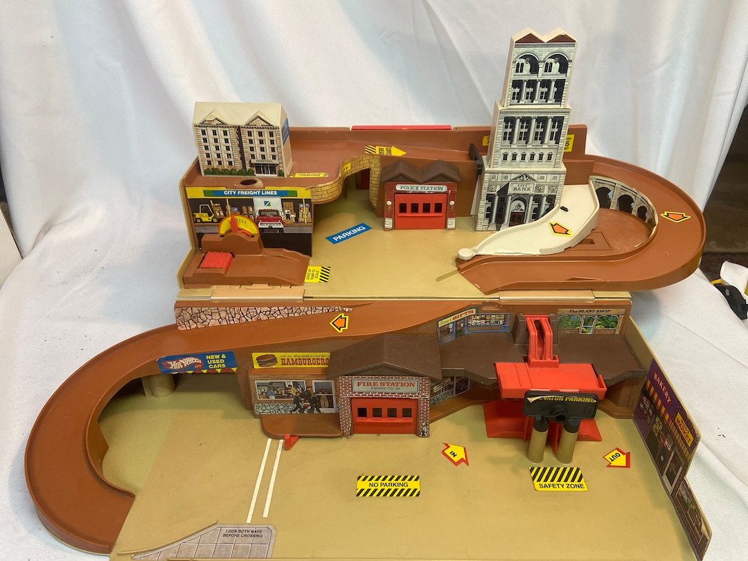 Vintage 1980 Mattel Hot Wheels City Sto n Go Playset - Etsy