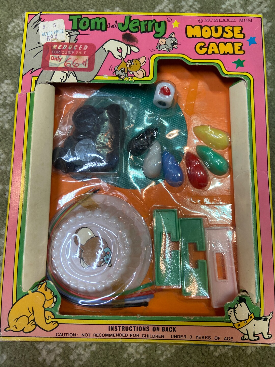 Vintage 1973 Toys of All Seasons Tom and Jerry Mouse Game NOS - Etsy