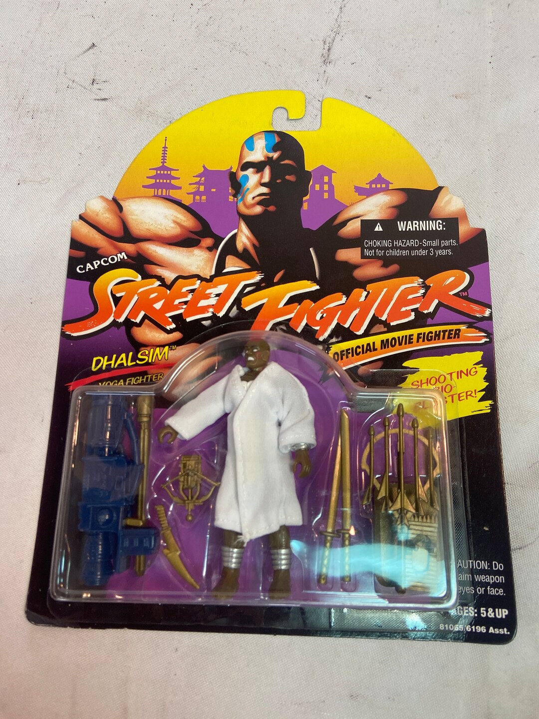 Vintage 1994 Hasbro Capcom Street Fighter Dhalsim Action Figure Sealed ...