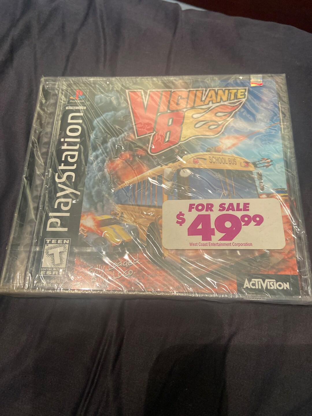 Vintage 1998 Activision Playstation PS1 Video Game Vigilante 8 Sealed ...