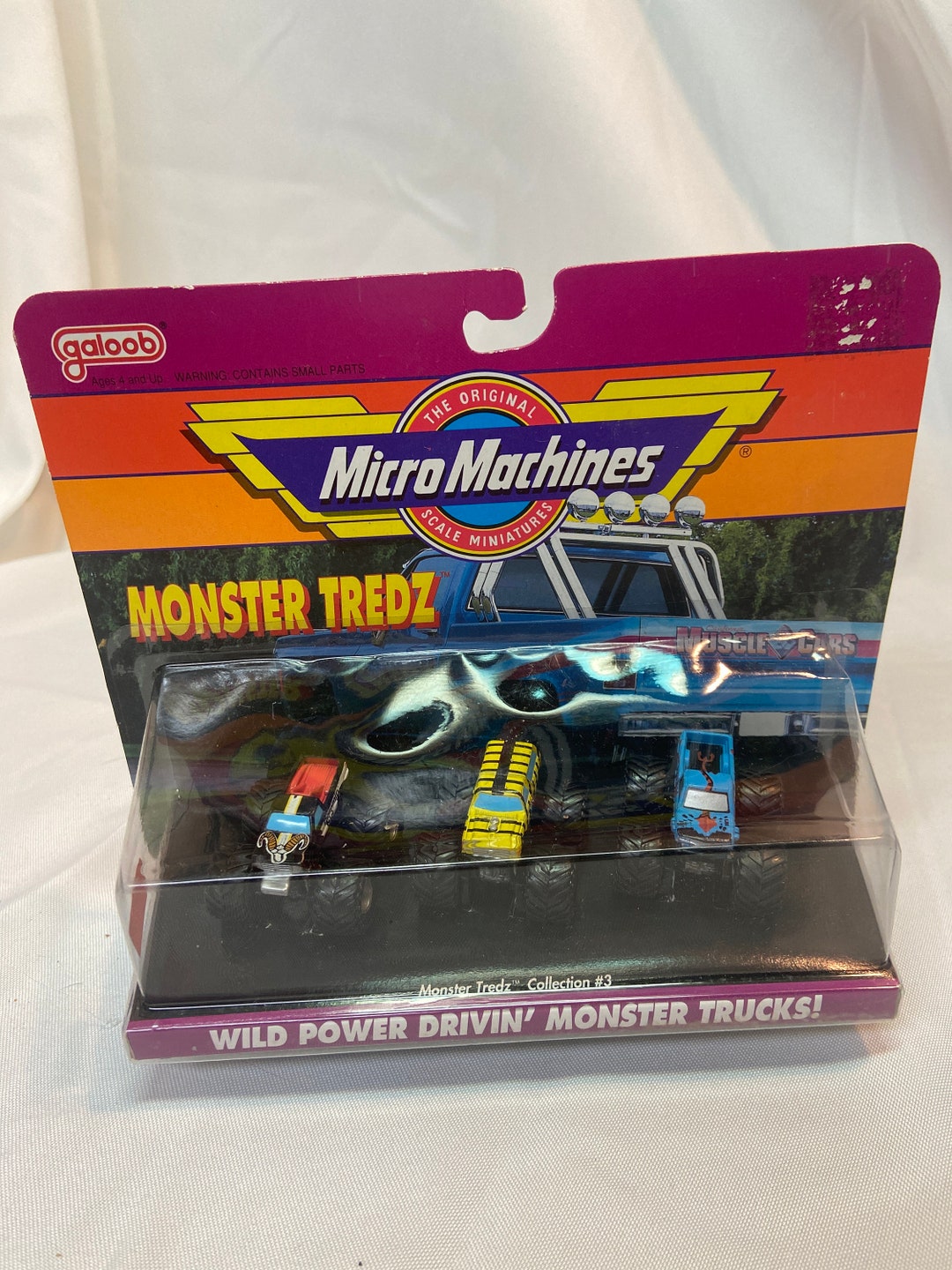 Vintage 1991 Galoob Micro Machines Monster Tredz Collection 3 Monster ...