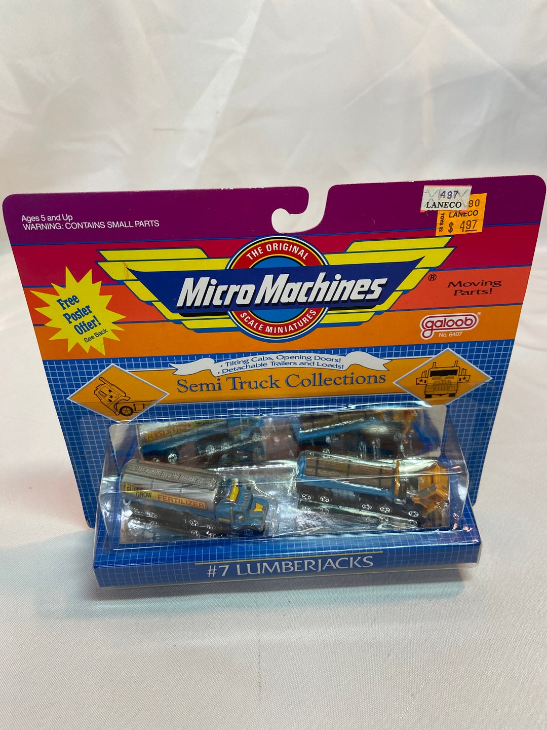 Vintage 1989 Galoob Micro Machines Semi Truck Lumberjacks 7 Sealed - Etsy