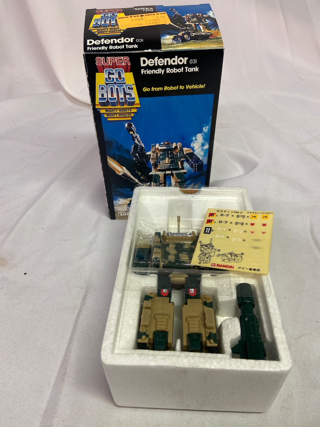 Vintage 1984 Tonka Super Go Bots Gobot Defendor Friendly Robot Tank W ...