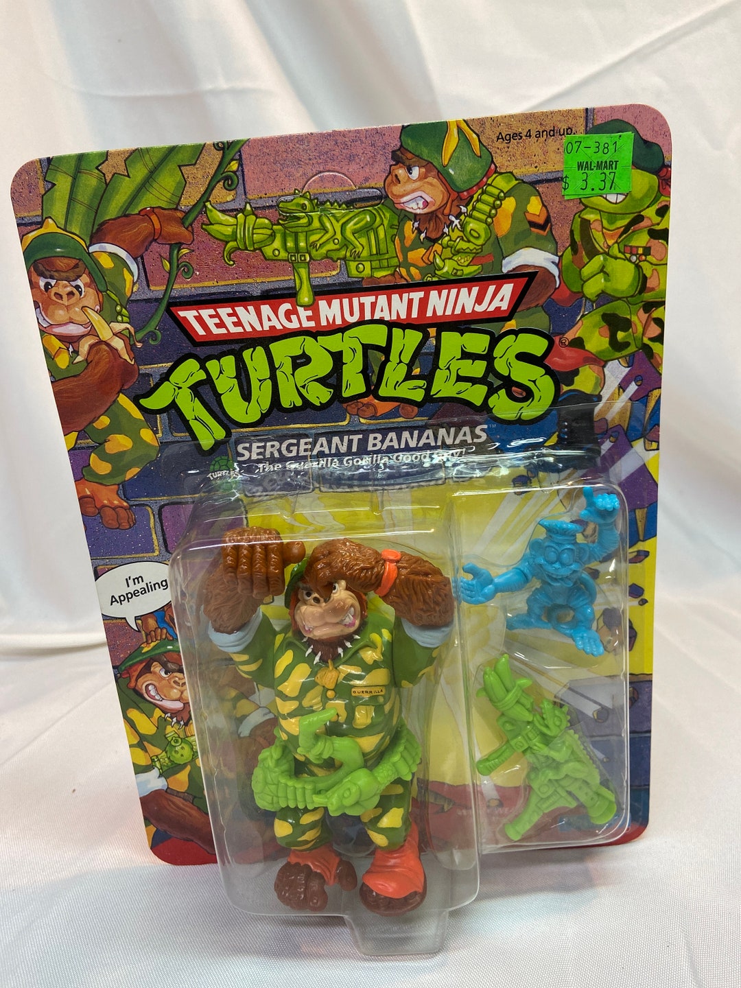 Vintage 1989 Playmates TMNT Teenage Mutant Ninja Turtles Sergeant ...
