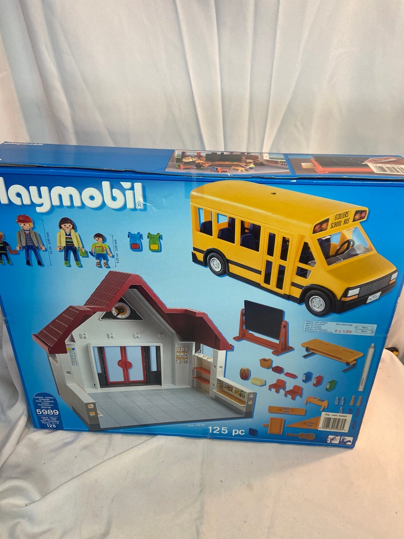Playmobil 5989 City Life School Bus Building - Etsy