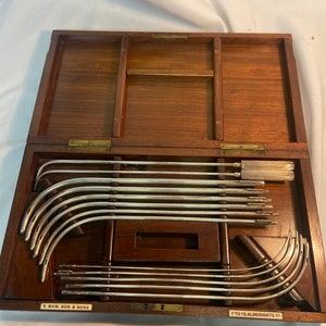 Antique MAW Son & Sons London England Sterlin Sliver Urethral Catheter ...