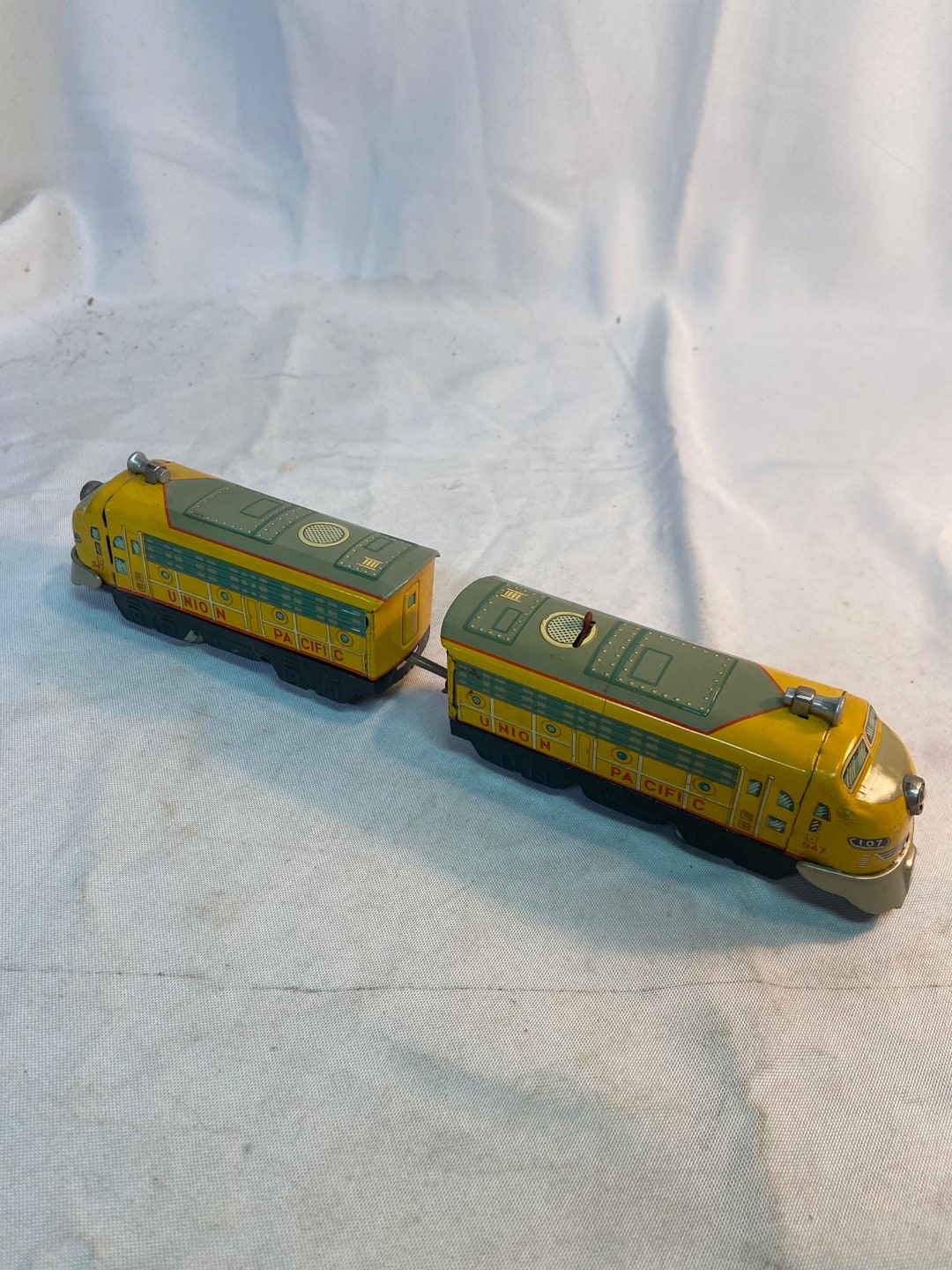 Vintage 1960’s Japan Tin Toy Battery Operated Union Pacific Train ...
