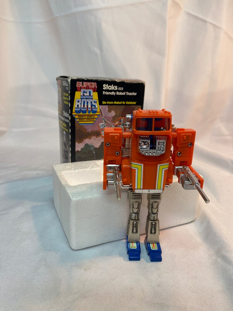 Vintage 1984 Tonka Super Go Bots Staks Robot Tractor Truck W/ - Etsy