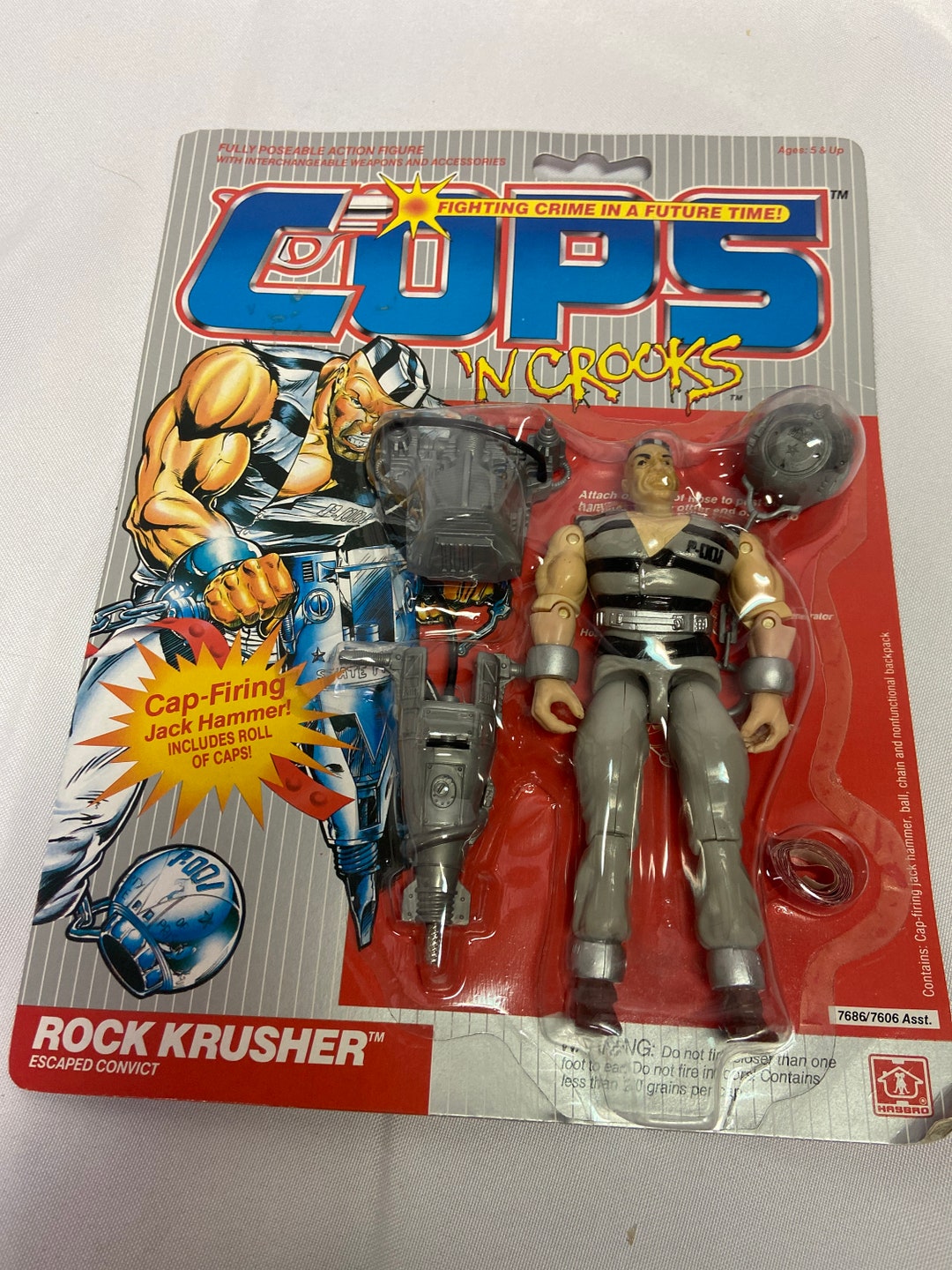 Vintage 1988 Hasbro COPS N Crooks Rock Krusher Figure Sealed - Etsy