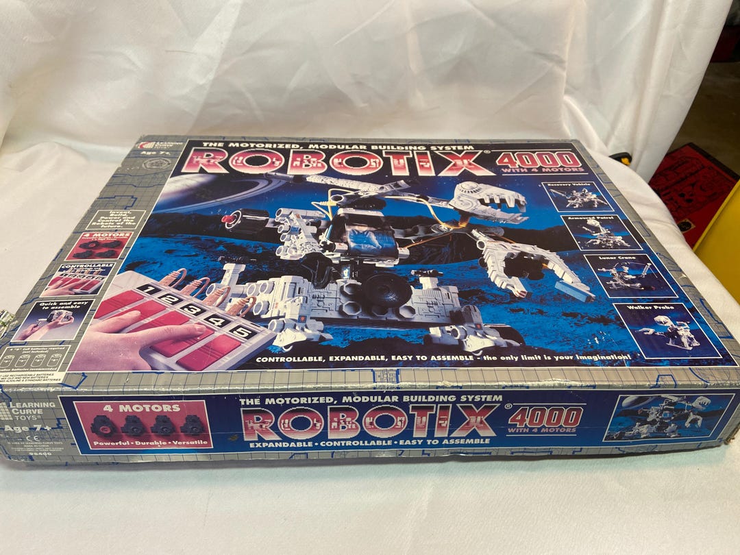 Vintage 1994 Learning Curve Toys Robotix 4000 Motorized Building Set ...