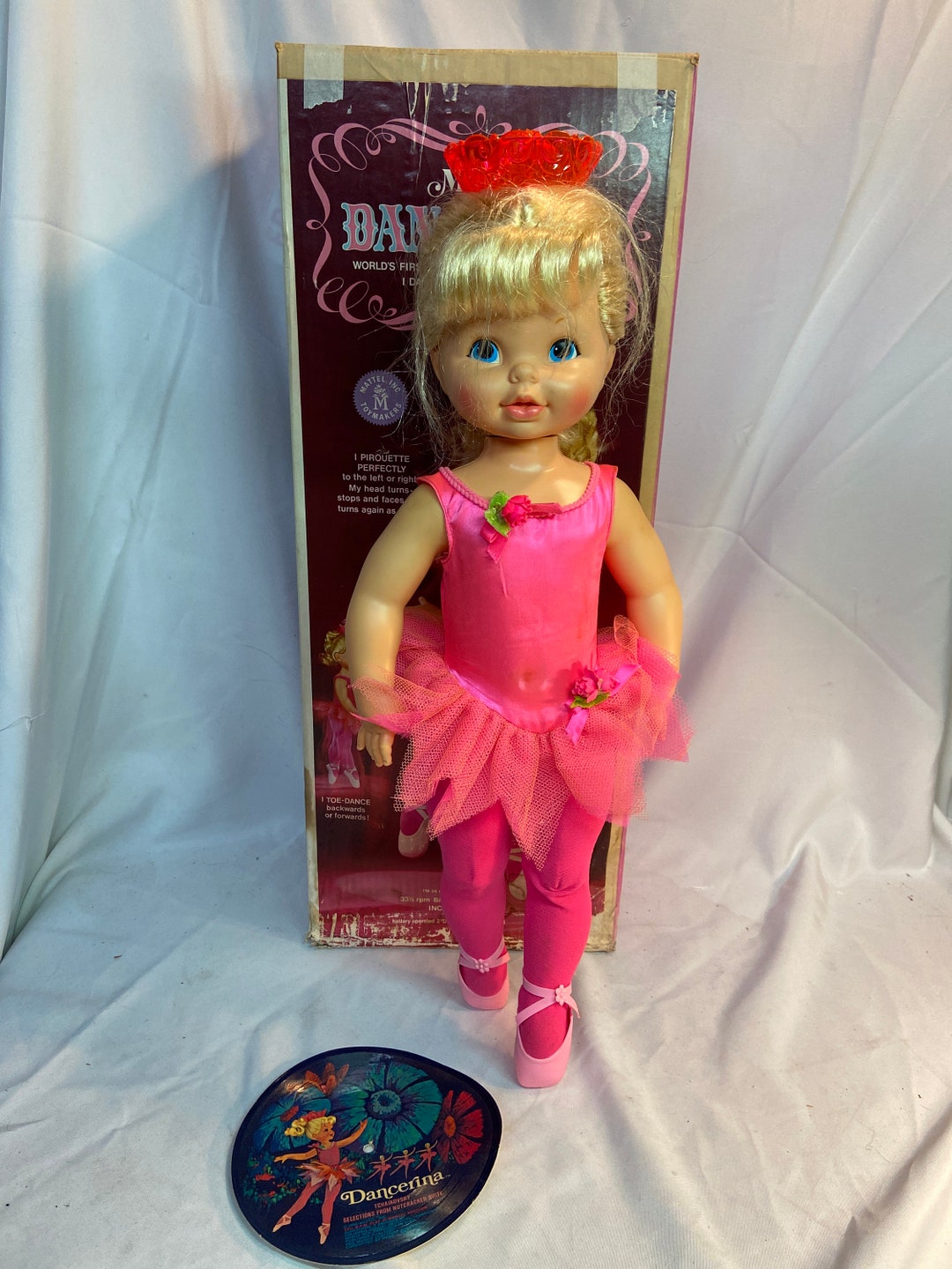 Vintage 1968 Mattel Battery Operated Dancerina Pink Ballet - Etsy