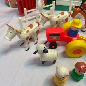 Vintage 1967 Fisher Price Play Little People Family Farm W/ Box - Etsy