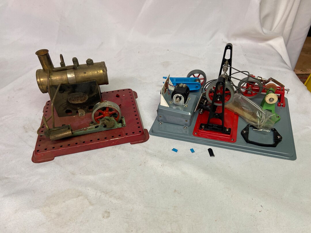 Vintage Mamod Steam Engine W/ AHI Miniature Machine Shop Broken - Etsy