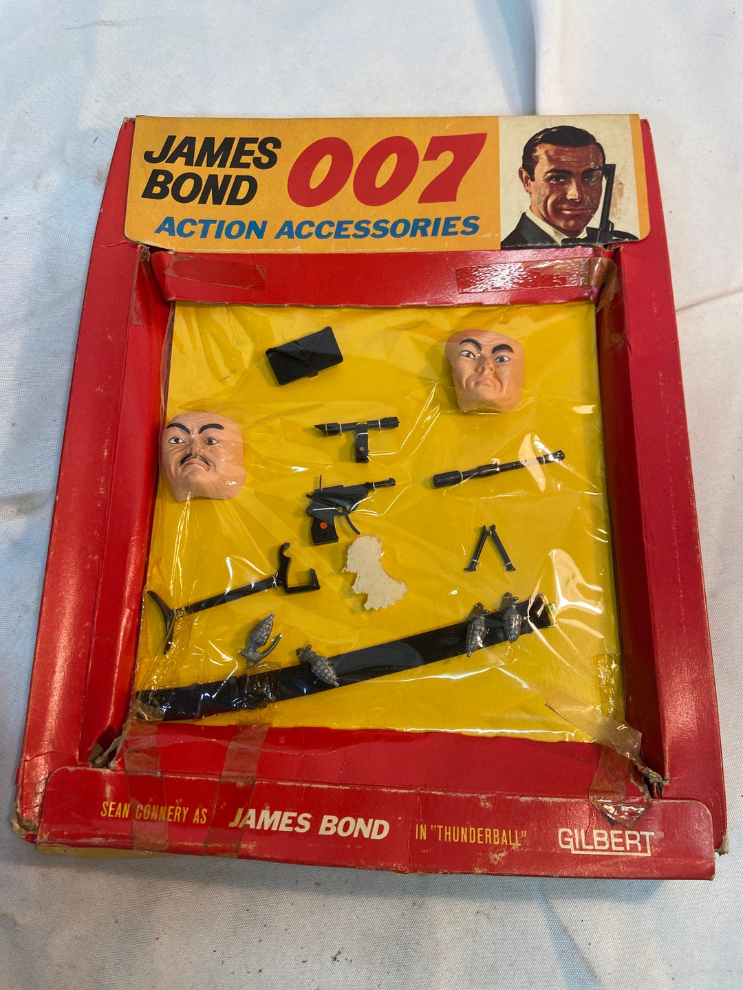 Vintage 1965 Gilbert Thunderball James Bond 007 Action Accessories 12 ...