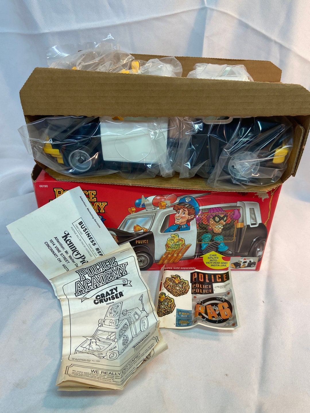 Vintage Kenner Police Academy Crazy Cruiser Vehicle W/ Box Sealed Bags ...