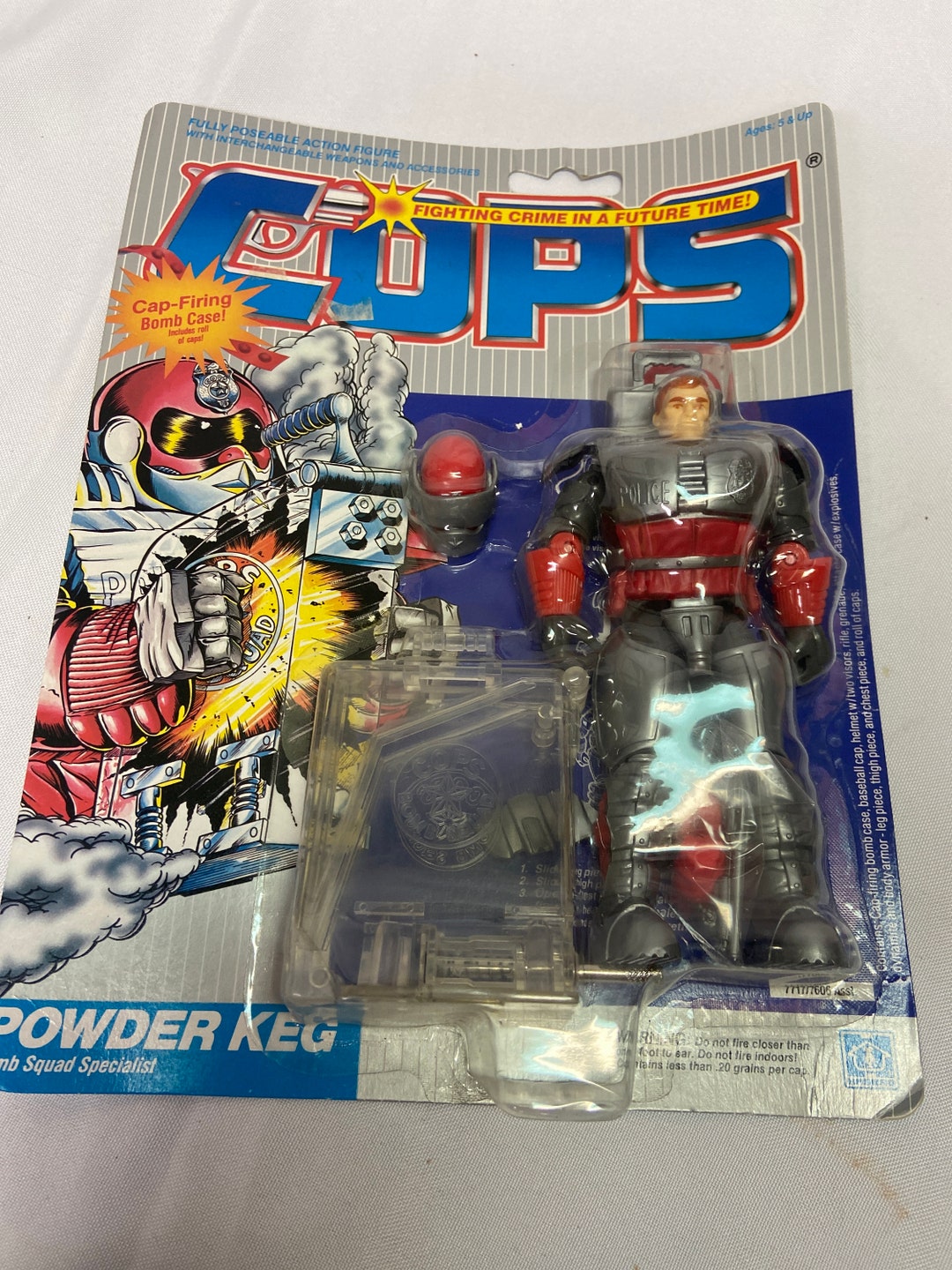 Vintage 1988 Hasbro COPS N Crooks Powder Keg Figure Sealed - Etsy