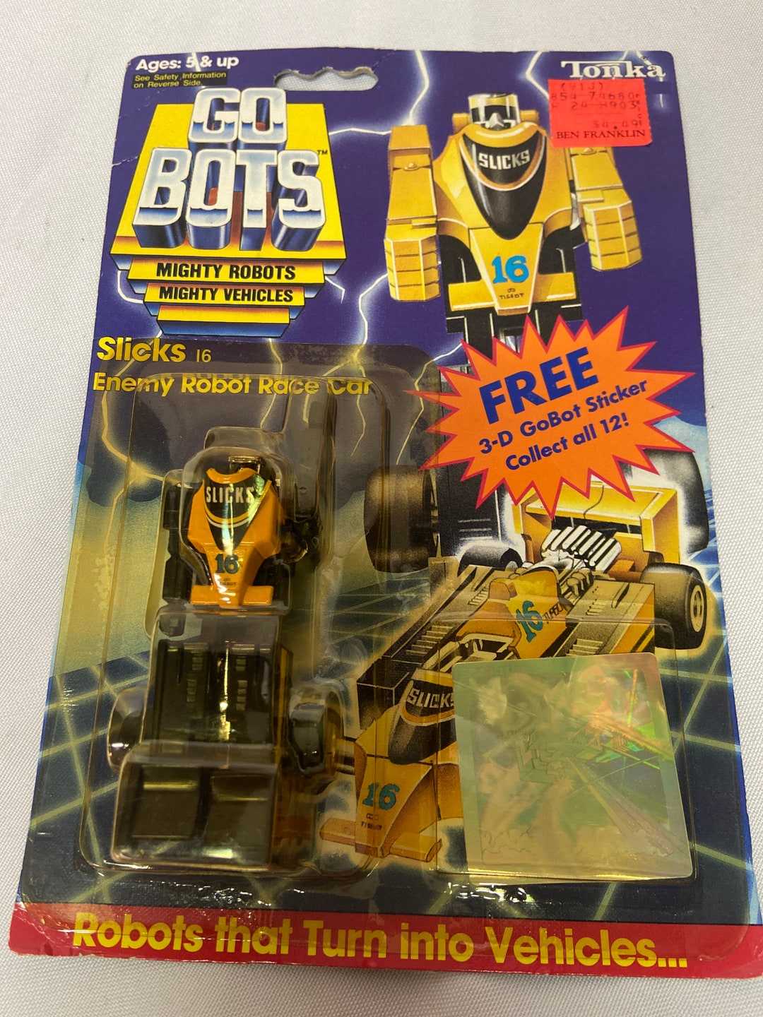 Vintage Tonka 1985 Go Bots Slicks Enemy Robot Race Car Sealed - Etsy