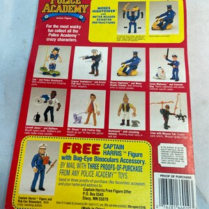 Vintage 1988 Kenner Police Academy Action Figure Moses Hightower W ...