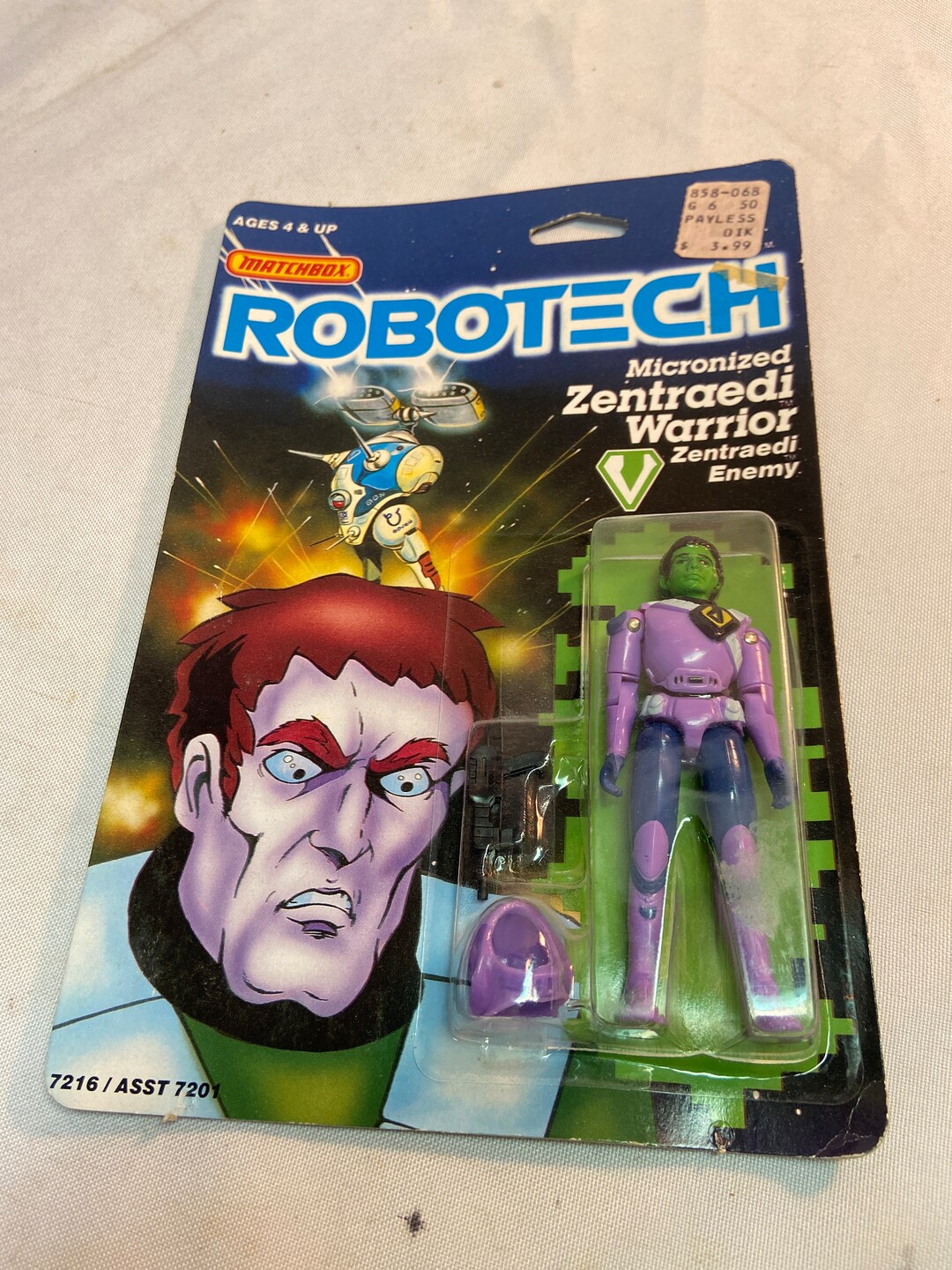 Vintage 1986 Matchbox Robotech Micronized Zenrraedi Warrior Enemy ...