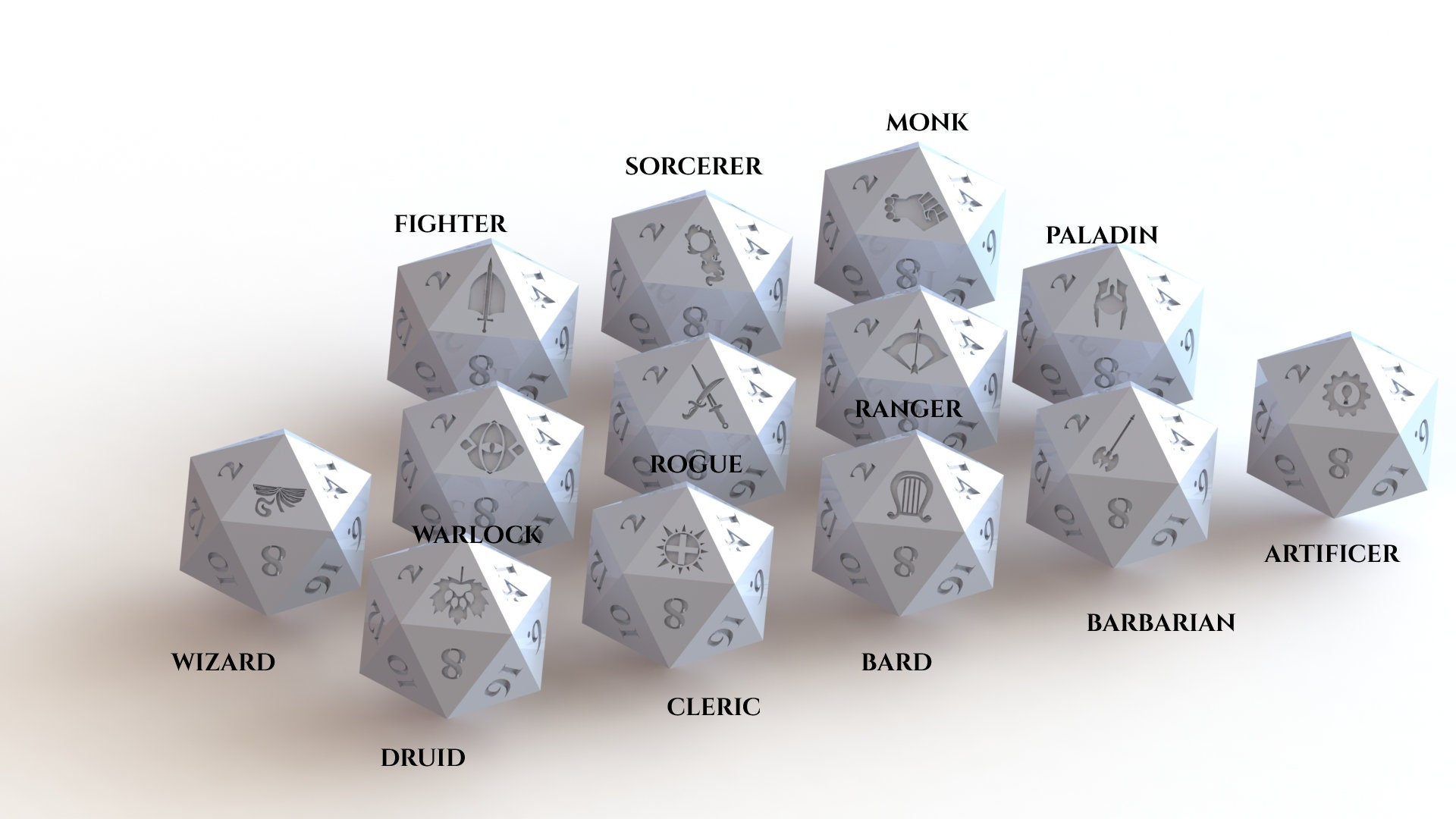 Dice Master 3D Printed Resin Class Set - Etsy