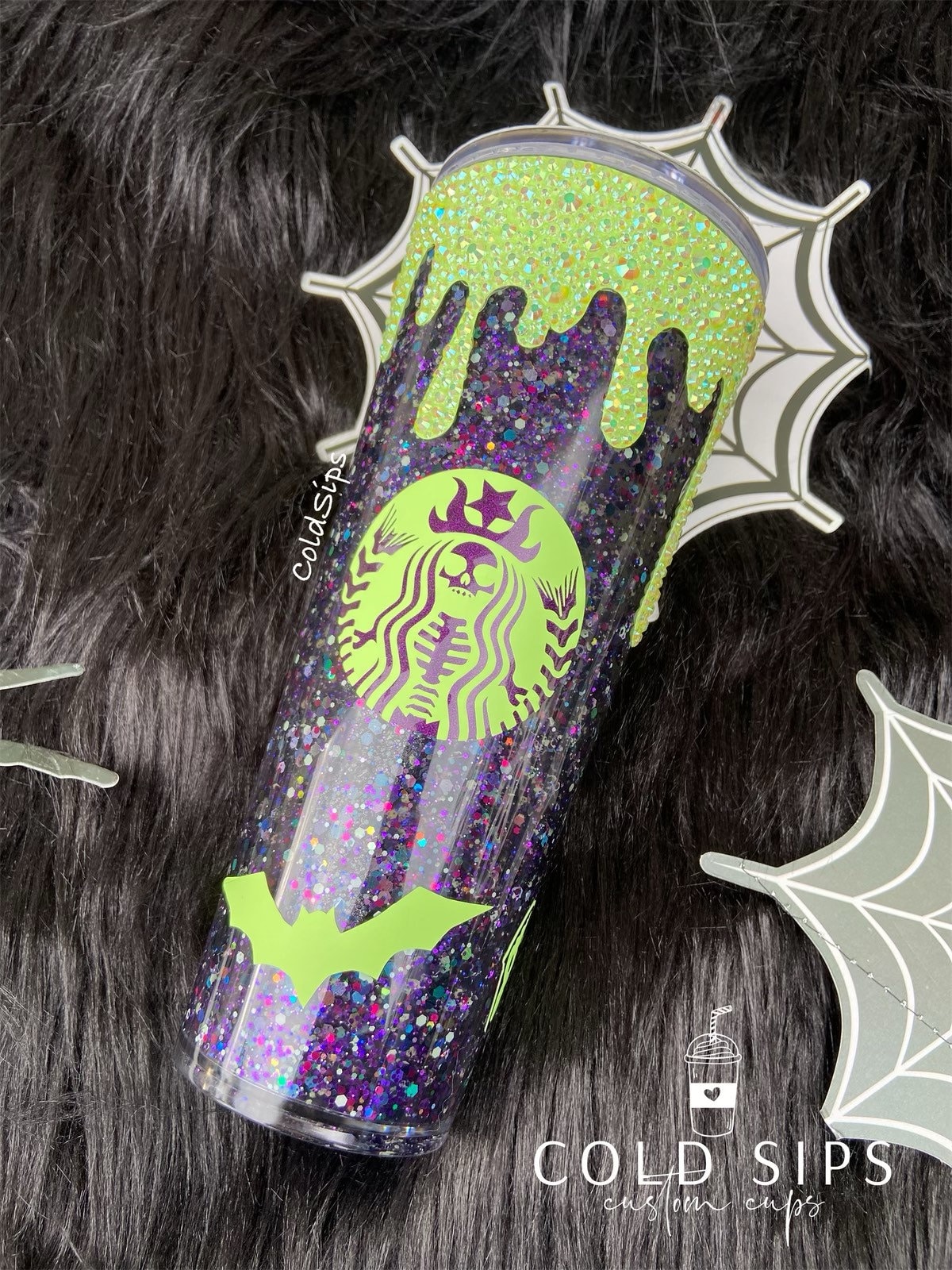 Glow in the Dark Halloween Oogie Boogie Boogeyman Snow Globe Glitter ...