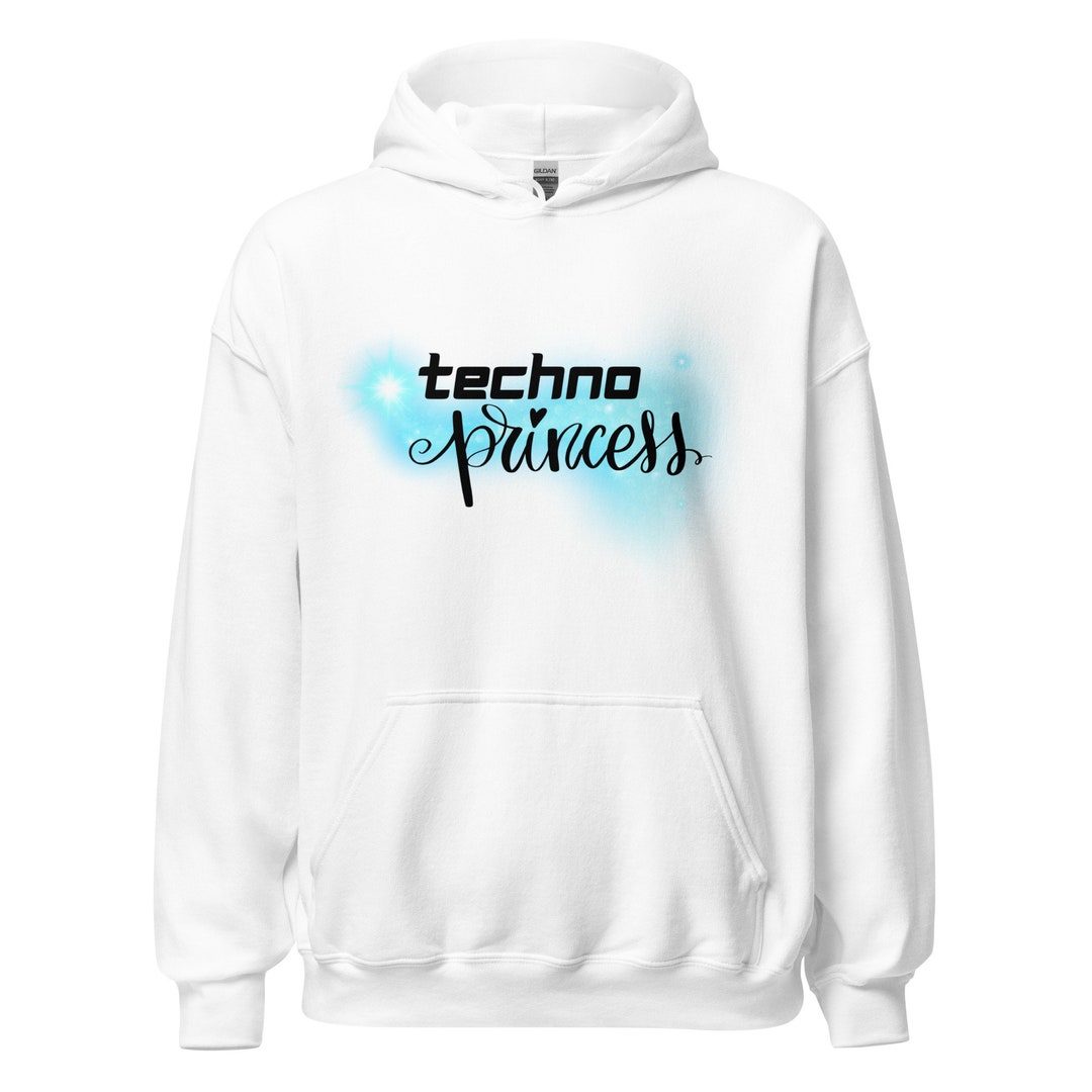 Techno Hoodie Techno Princess Hoodie - Etsy