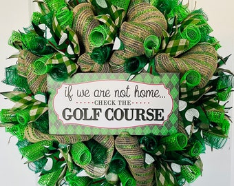 Welcome Masters Wreath/golf Wreath/tee Time Wreath/masters - Etsy