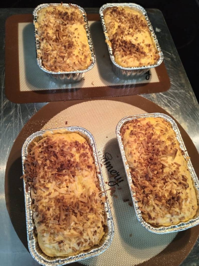 Homemade Pineapple Toasted Coconut Loaf Bread 8.5x4.5 Loaf - Etsy