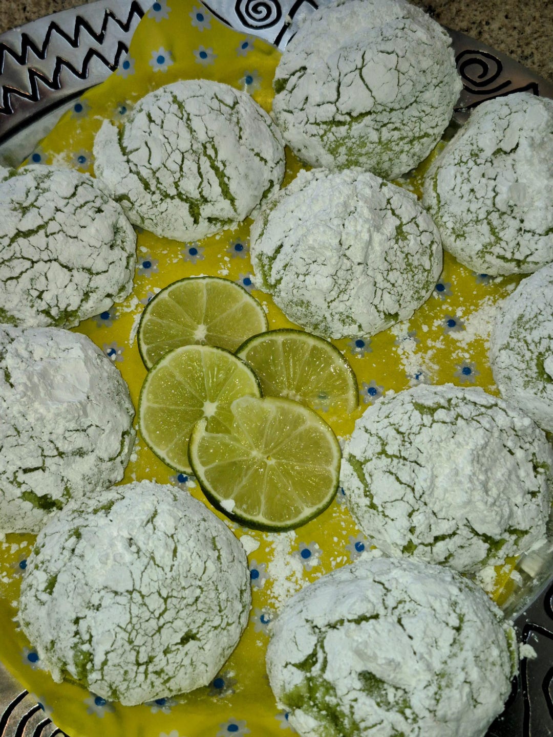Tangy Key Lime Crinkle Cookies. One Dozen. Approx 2.5" Each - Etsy