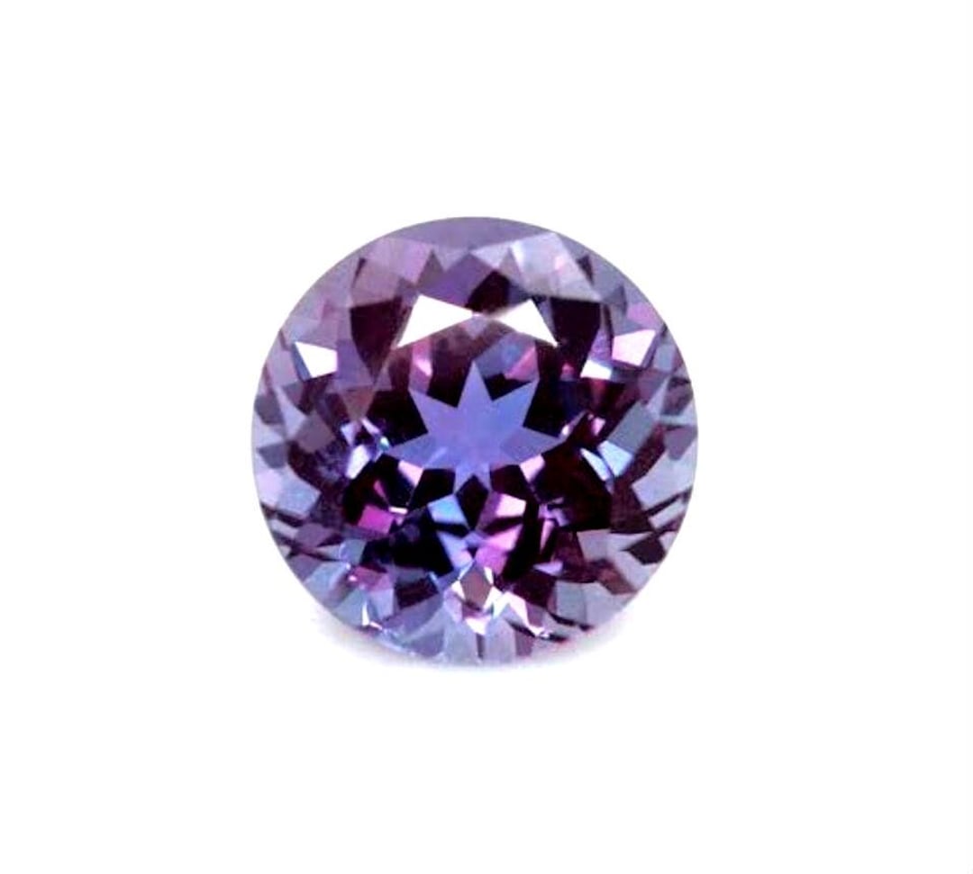 Lab Alexandrite Loose Round Cut Color Change Gemstone | June Birthstone ...