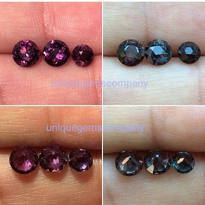 Alexandrite Multi Color Change Stone Faceted Loose Round Shape ...