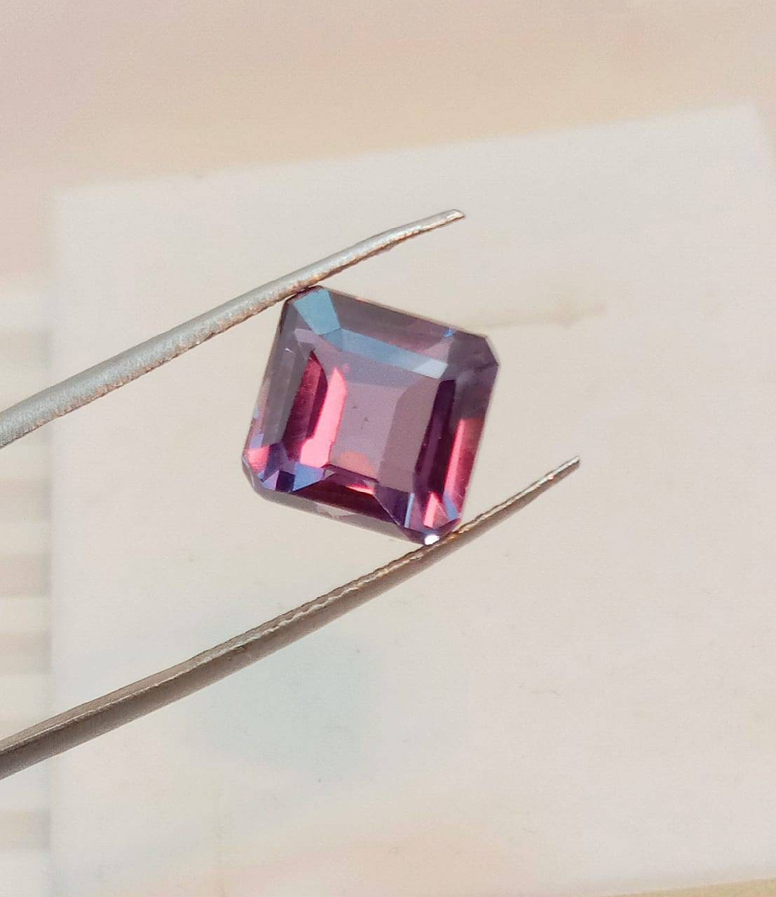 Alexandrite Loose Gemstone Square Cut Ring Size Stone for Jewelry ...