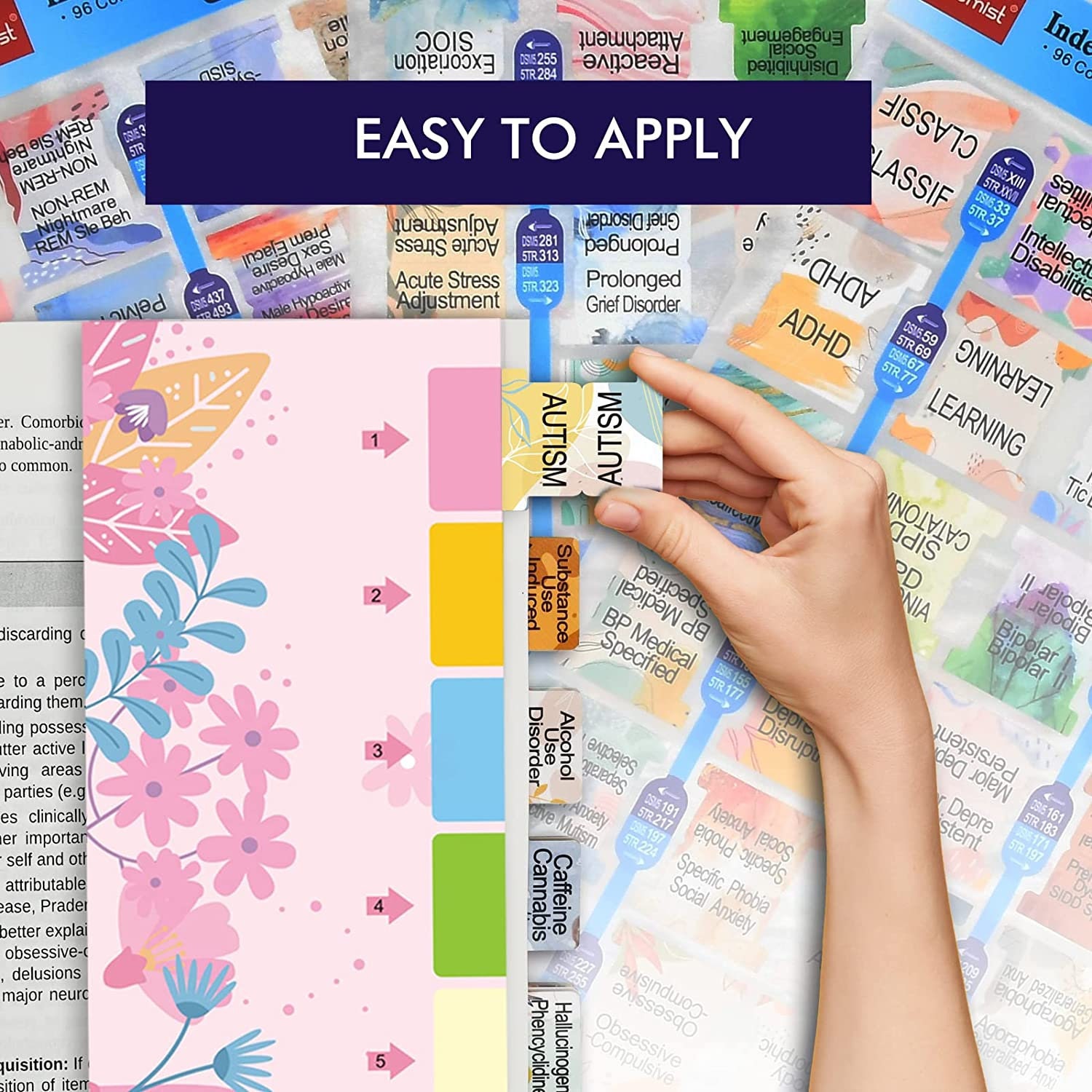 DSM-5-TR Tabs and DSM-5 Index Tabs, Color-coded and Laminated Tabs With ...